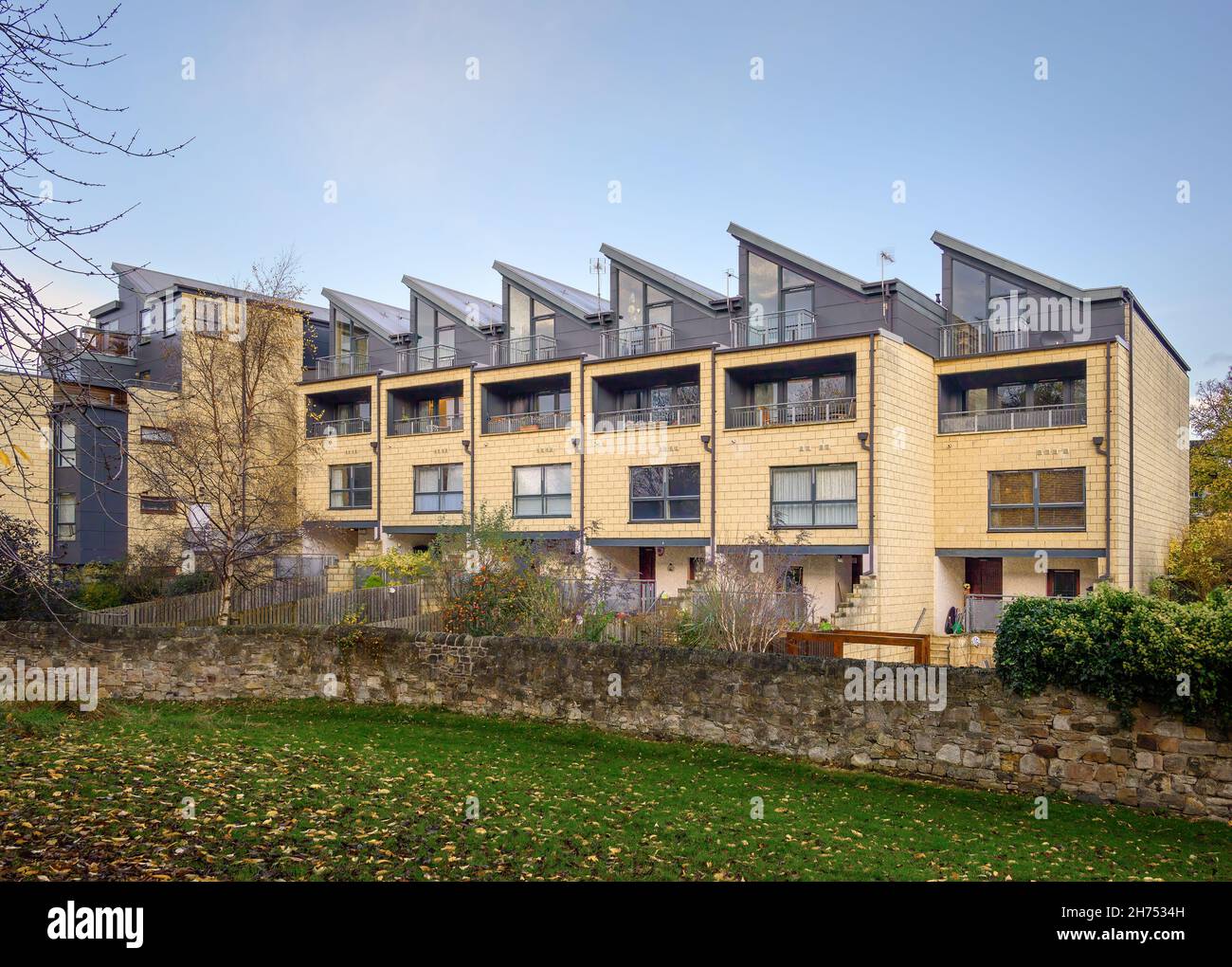 Edinburgh, Scotland, UK - Housing development with angular roofs by QB ...