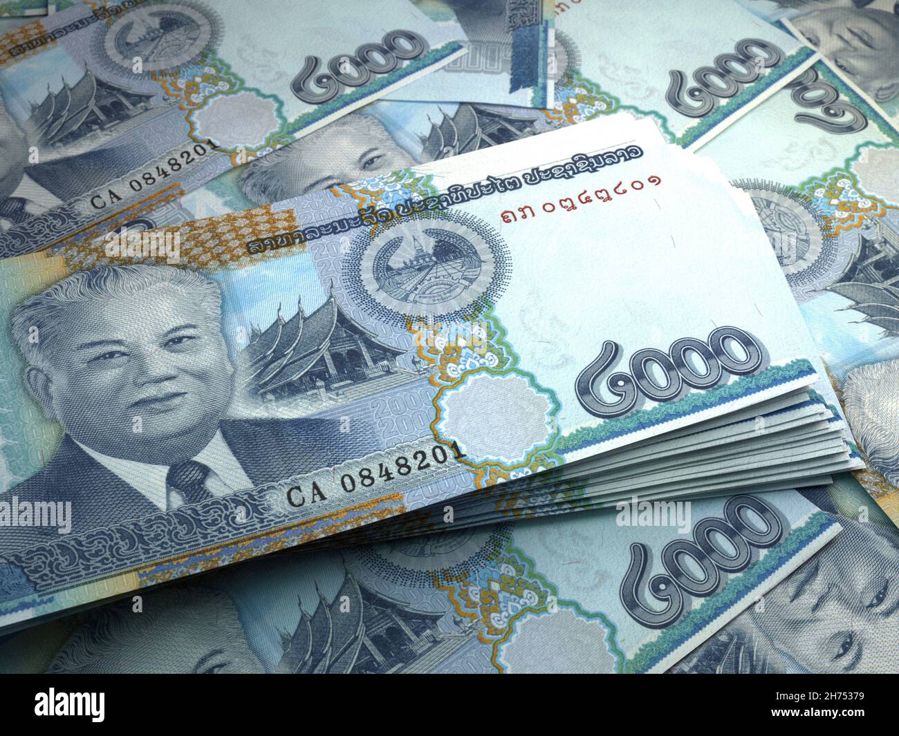 Money of Laos. Kik bills. LAK banknotes. 2000 Lao. Business, finance ...