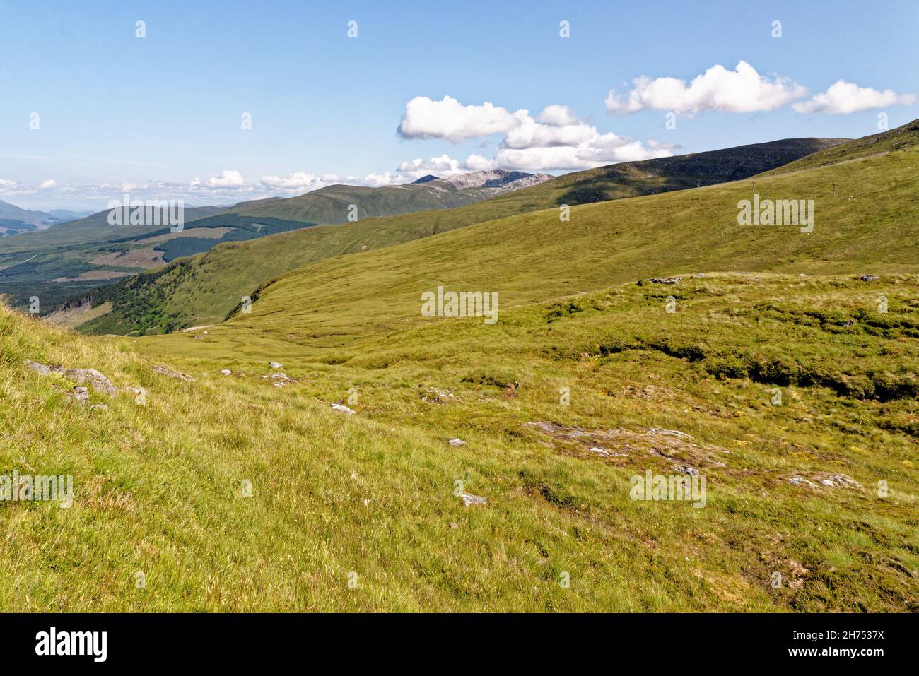 The southern slopes of Ben Nevis and Carn Mor Dearg from Finnish-aig ...