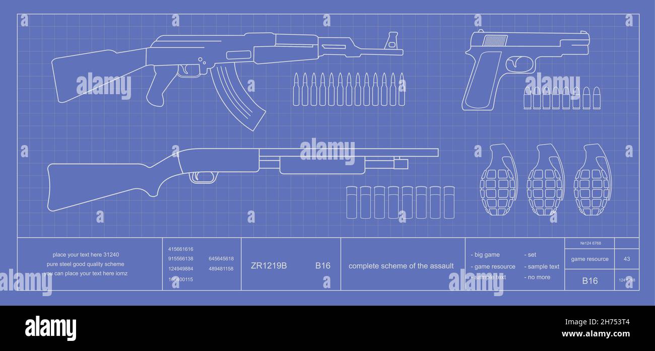 Weapons project Stock Vector Images - Alamy