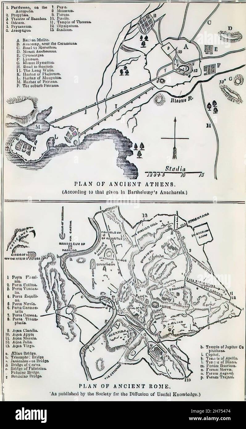 Athens greece maps cartography geography athens hi-res stock ...