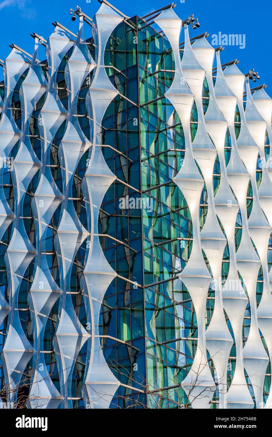 LONDON, UK - NOVEMBER 11, 2021: The new US Embassy building in London's ...