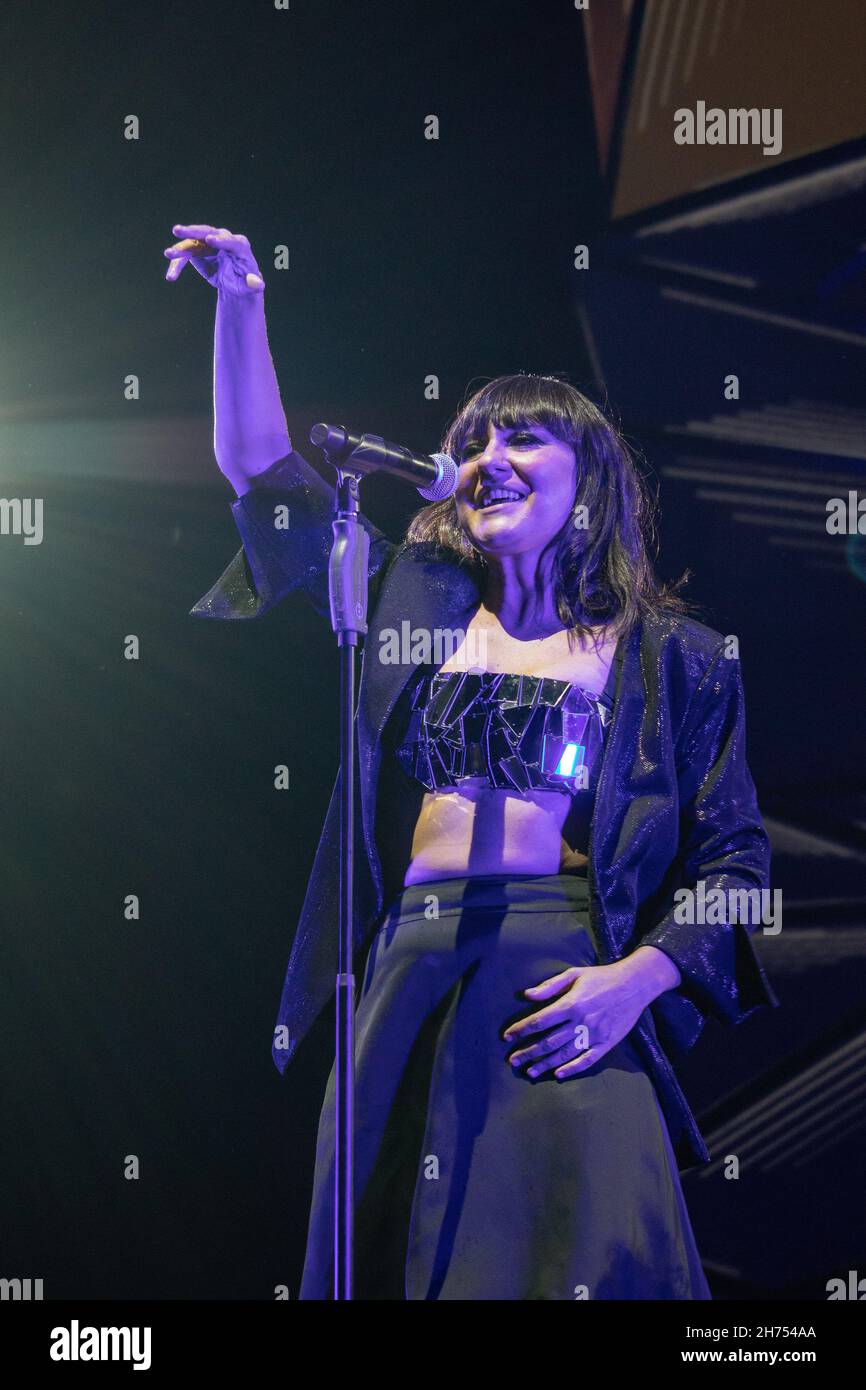 November 19, 2021, Madrid, Madrid, Spain: Singer Eva Amaral during an ...