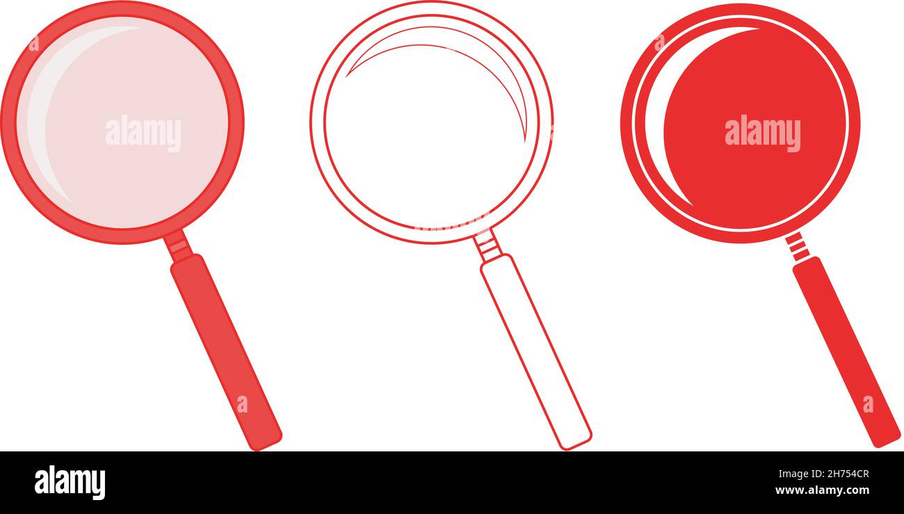 Magnifying glass tool set Stock Vector Image & Art - Alamy