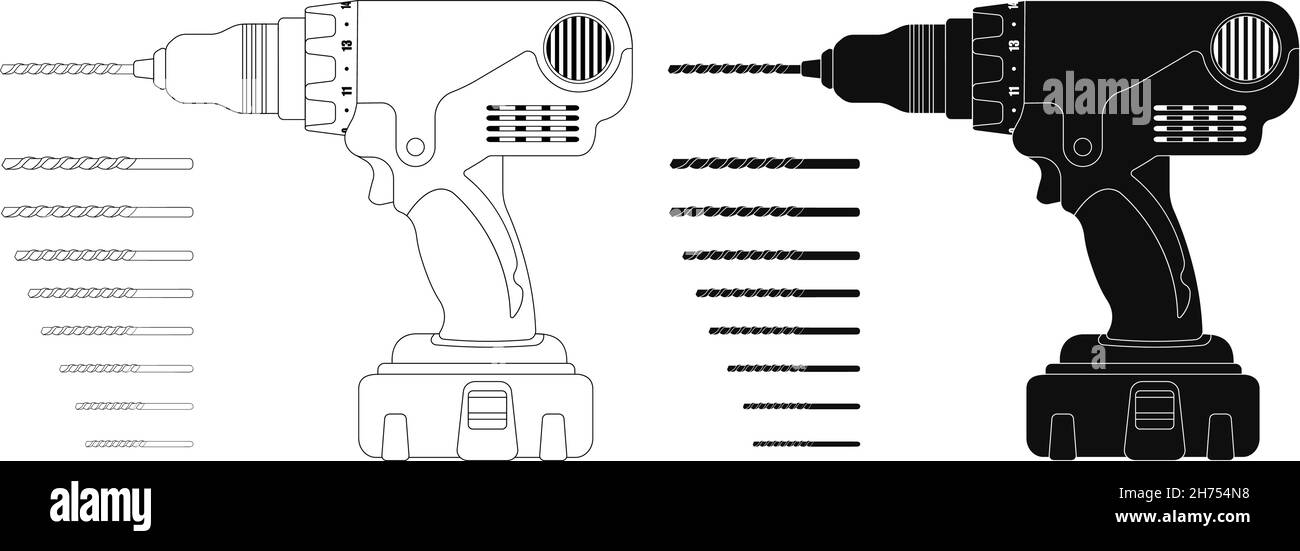 Drill Bit Silhouette