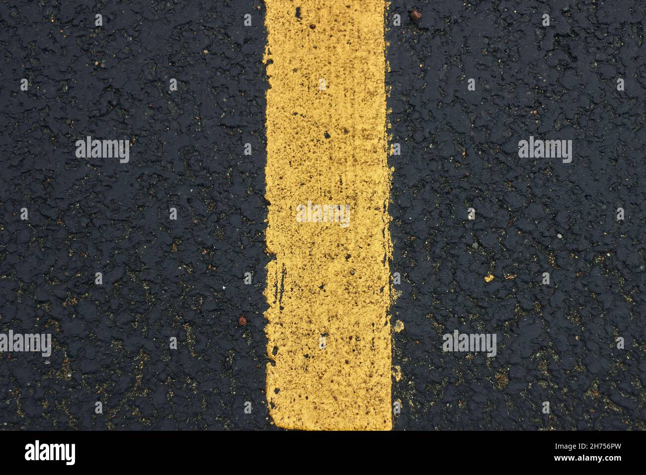 Surface grunge rough of asphalt Seamless tarmac dark grey with yellow ...
