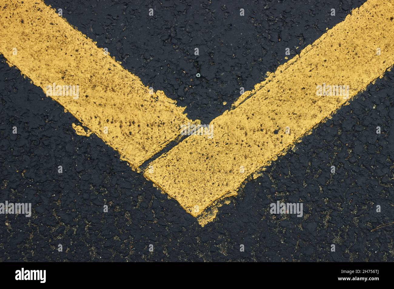 Surface grunge rough of asphalt Seamless tarmac dark grey with yellow ...