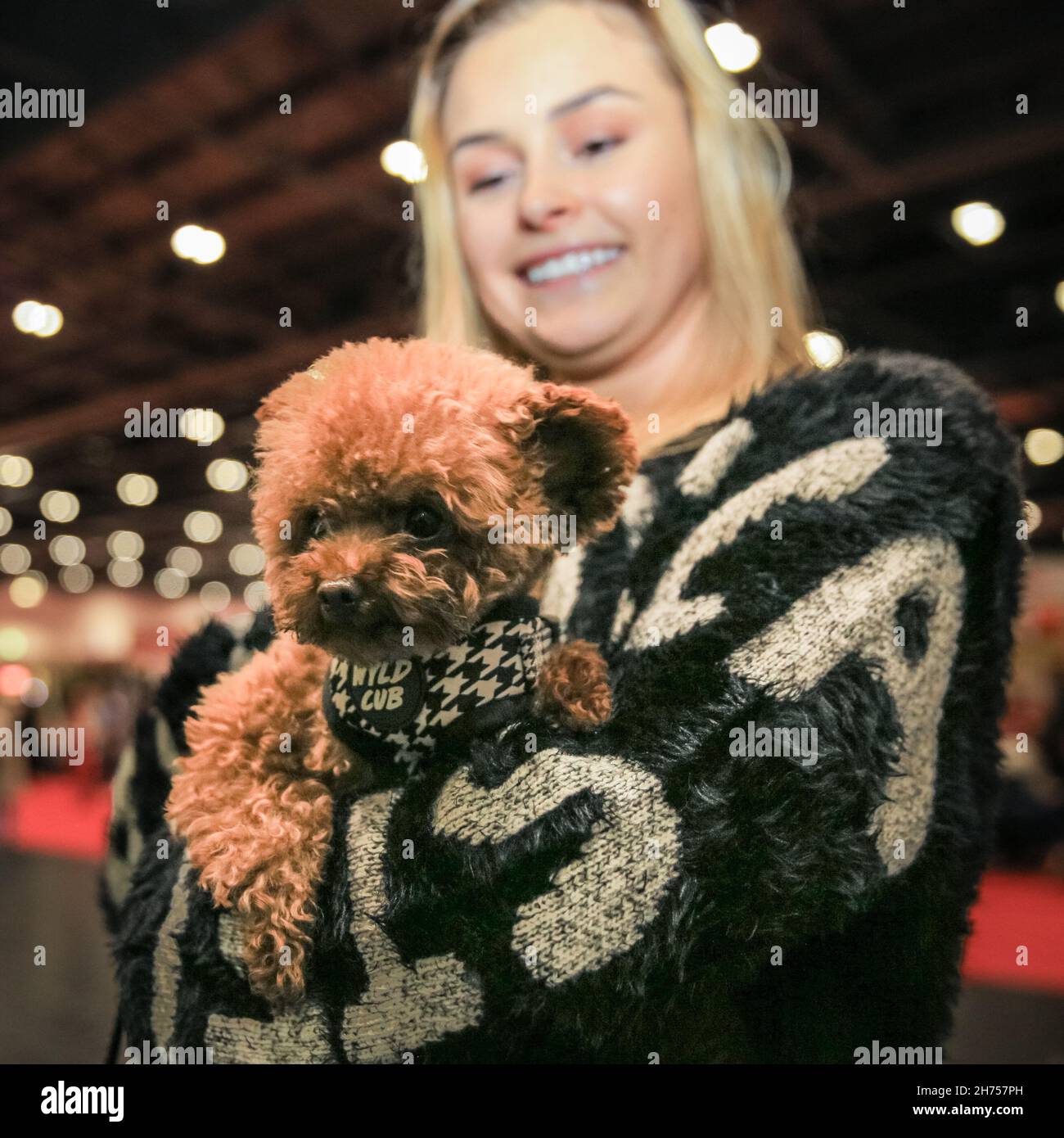 Excel Exhibition Centre, London, UK. 20th Nov, 2021. Rikki, a tiny Tea ...