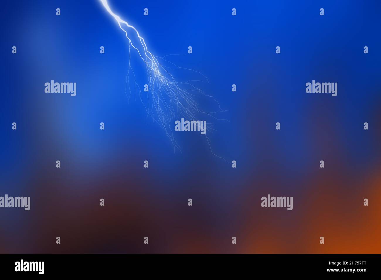 Big lightning on the sky. Dramatic nature force background Stock Photo ...
