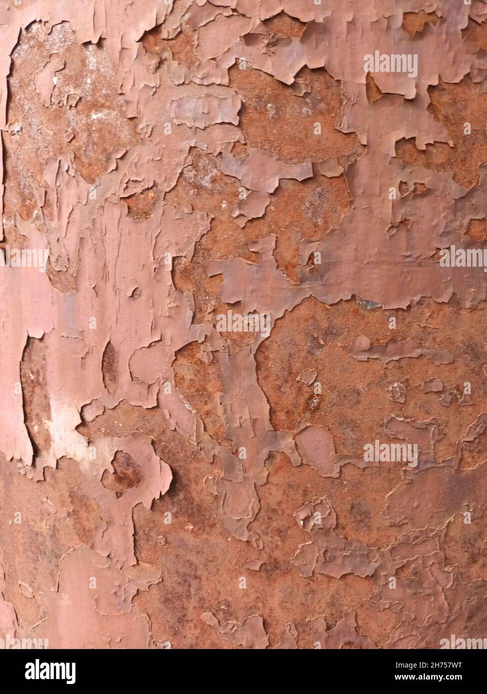 weathered rust crackled and scratched brown painted steel texture ...