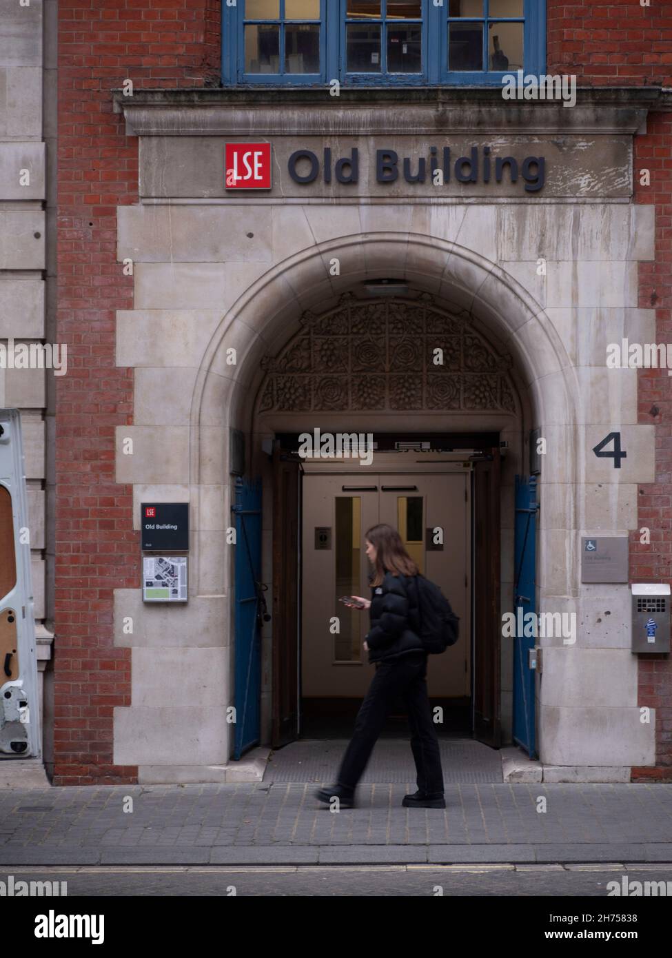 Old building, London School of Economics LSE, Holborn. The London School of Economics and ...