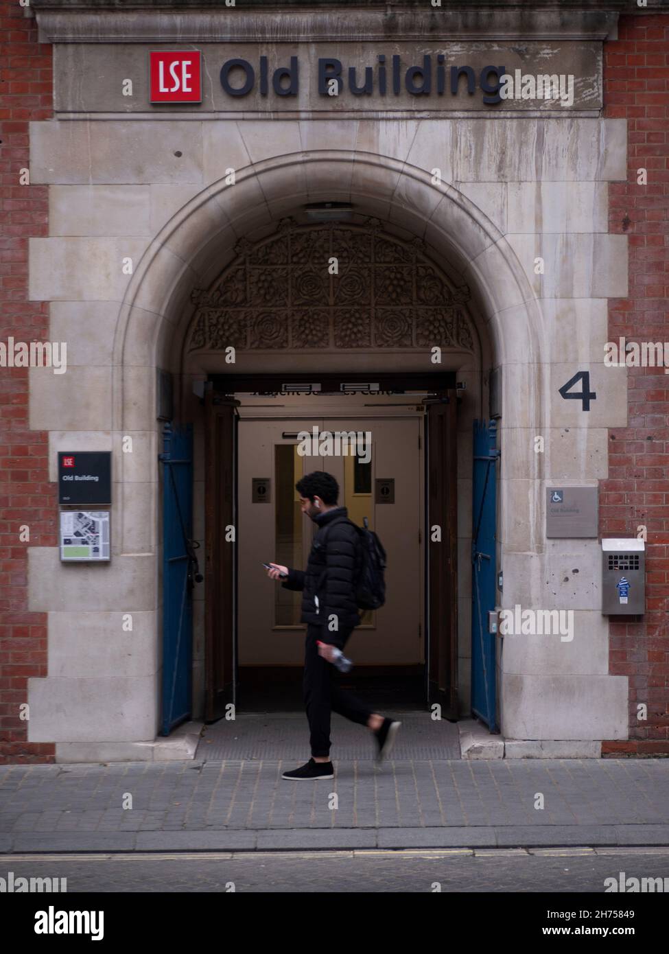 Old building, London School of Economics LSE, Holborn. The London School of Economics and ...