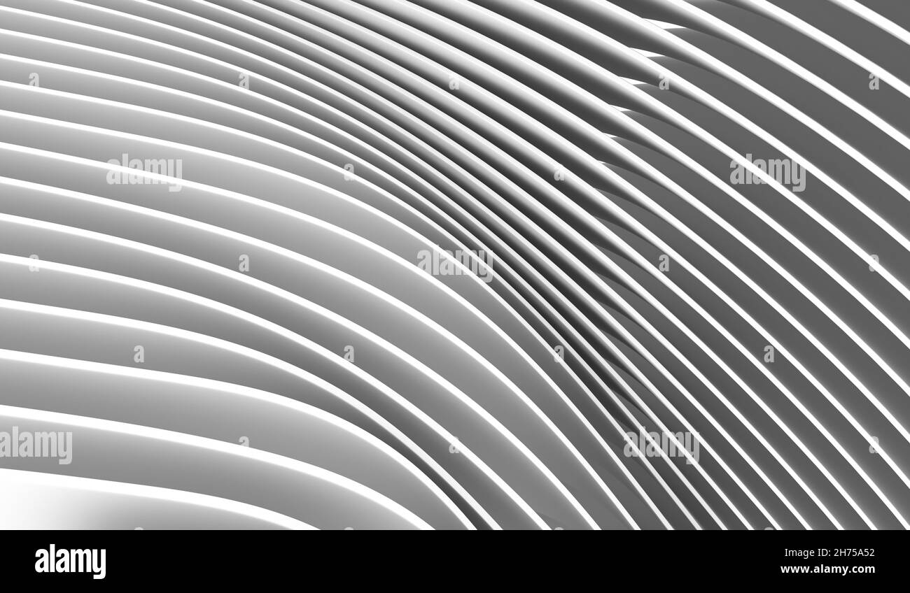 Abstract 3d background of wavy shapes. 3d rendering Stock Photo - Alamy