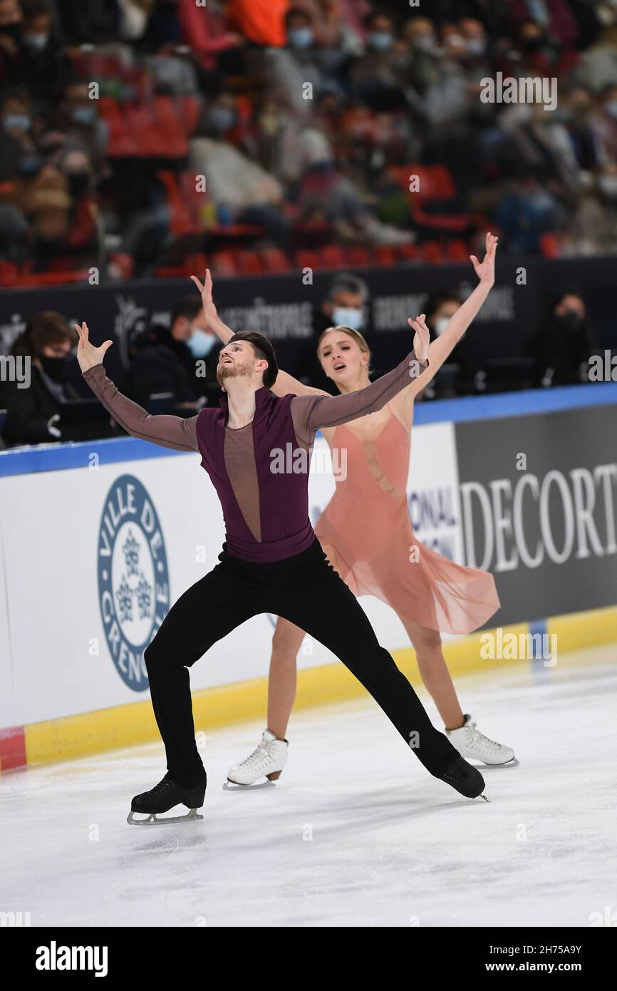 Grenoble, France. Alexandra STEPANOVA & Ivan BUKIN (Russia), during free dance, ice dance at the ...