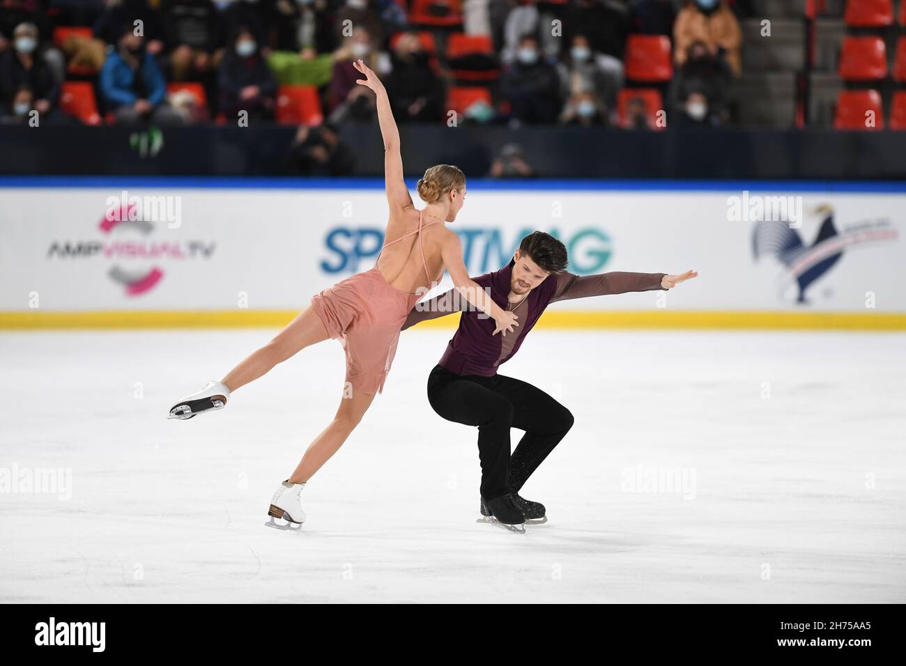 Grenoble, France. Alexandra STEPANOVA & Ivan BUKIN (Russia), during free dance, ice dance at the ...