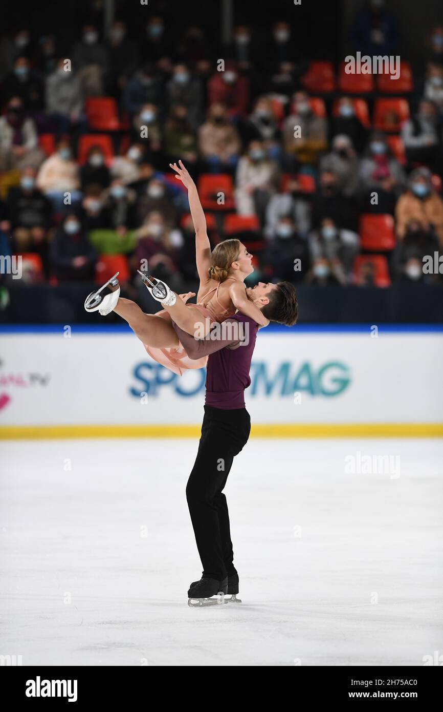 Grenoble, France. Alexandra STEPANOVA & Ivan BUKIN (Russia), during free dance, ice dance at the ...