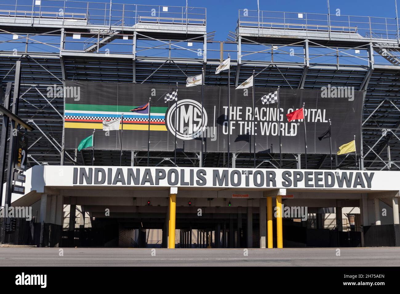 Indianapolis - Circa November 2021: Indianapolis Motor Speedway Gate ...