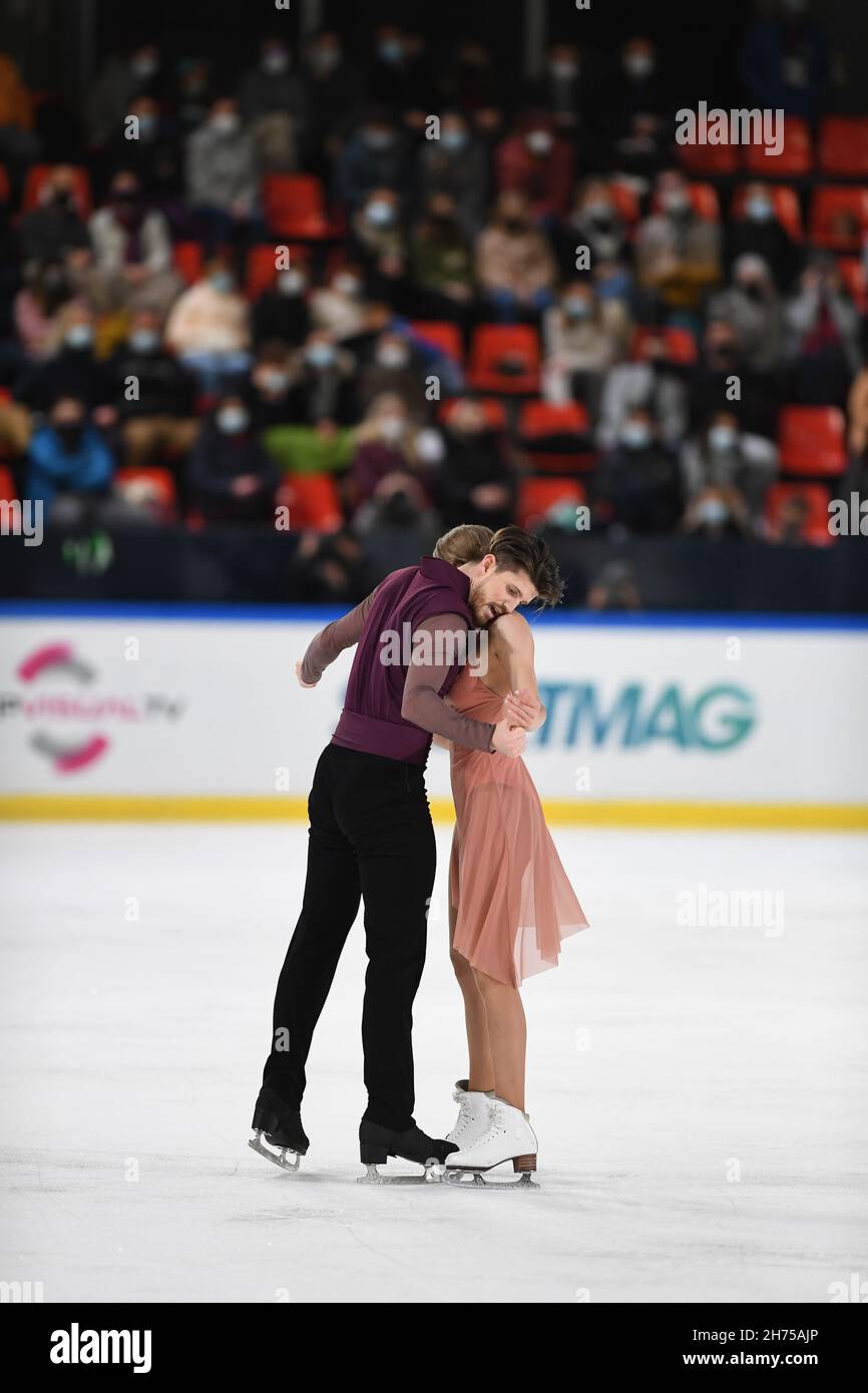 Grenoble, France. Alexandra STEPANOVA & Ivan BUKIN (Russia), during free dance, ice dance at the ...
