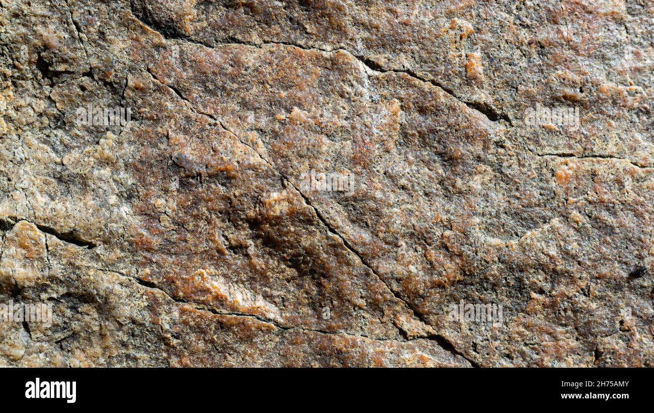 Granite stone texture. Cracked granite rock surface. Natural stone ...