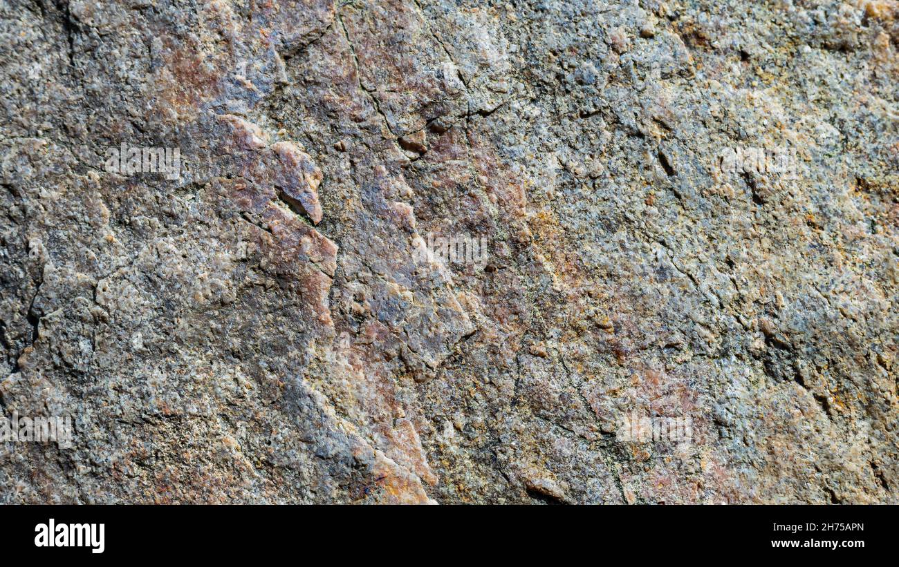 Granite stone texture. Cracked granite rock surface. Natural stone ...