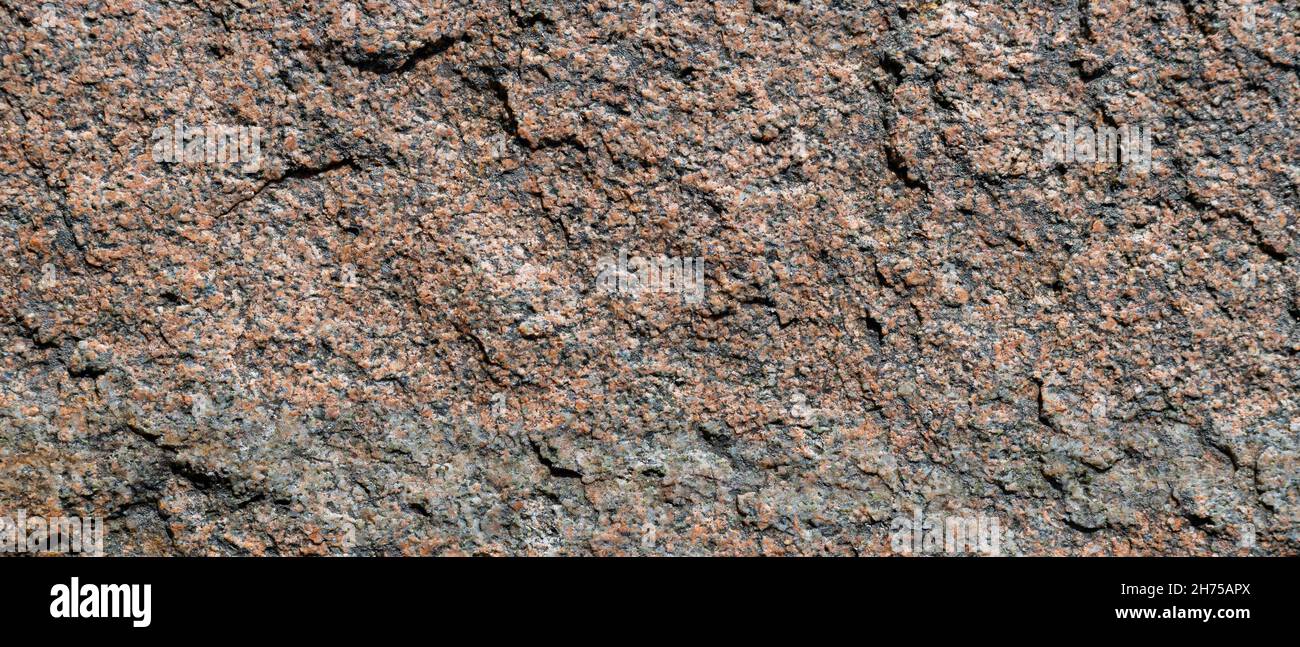 Granite stone texture. Cracked granite rock surface. Natural stone ...