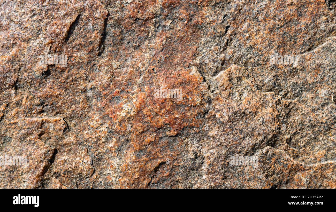 Granite stone texture. Cracked granite rock surface. Natural stone ...