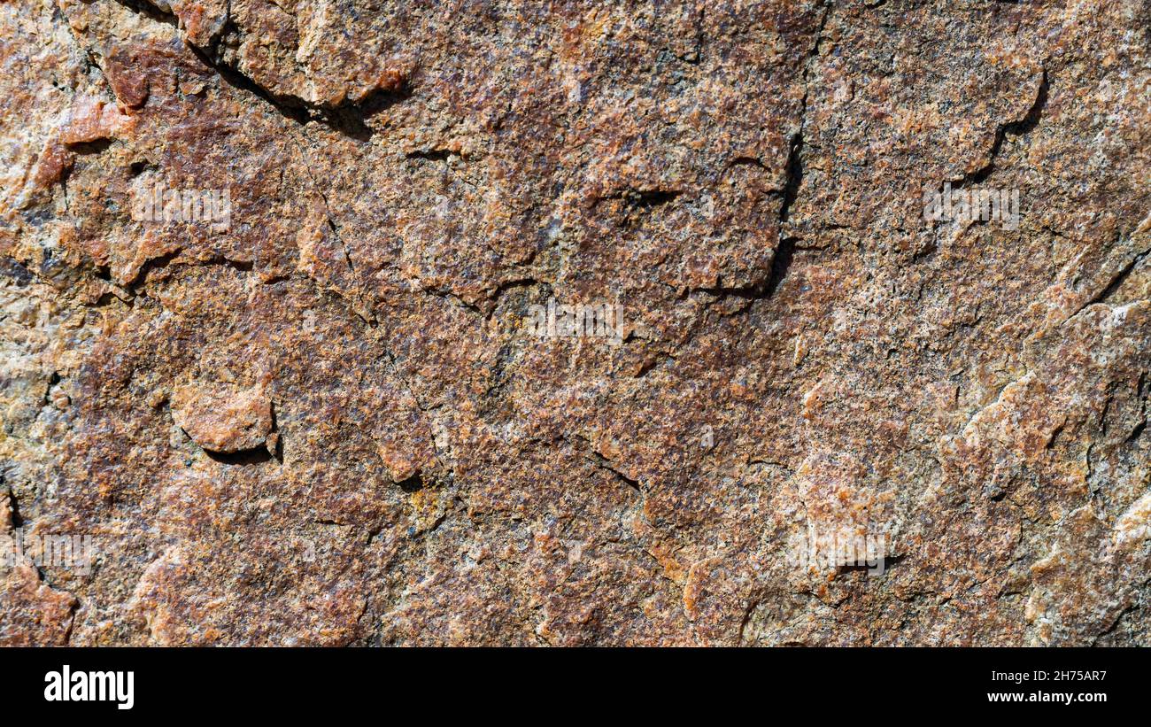 Granite stone texture. Cracked granite rock surface. Natural stone ...