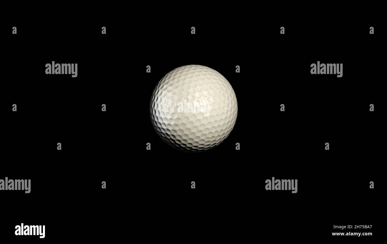 Golf Ball Rotating On White Background Golf Ball Animation Stock Photo