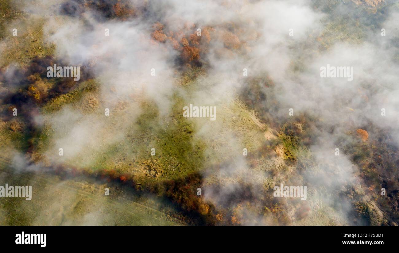 Thin fog above autumn hi-res stock photography and images - Alamy