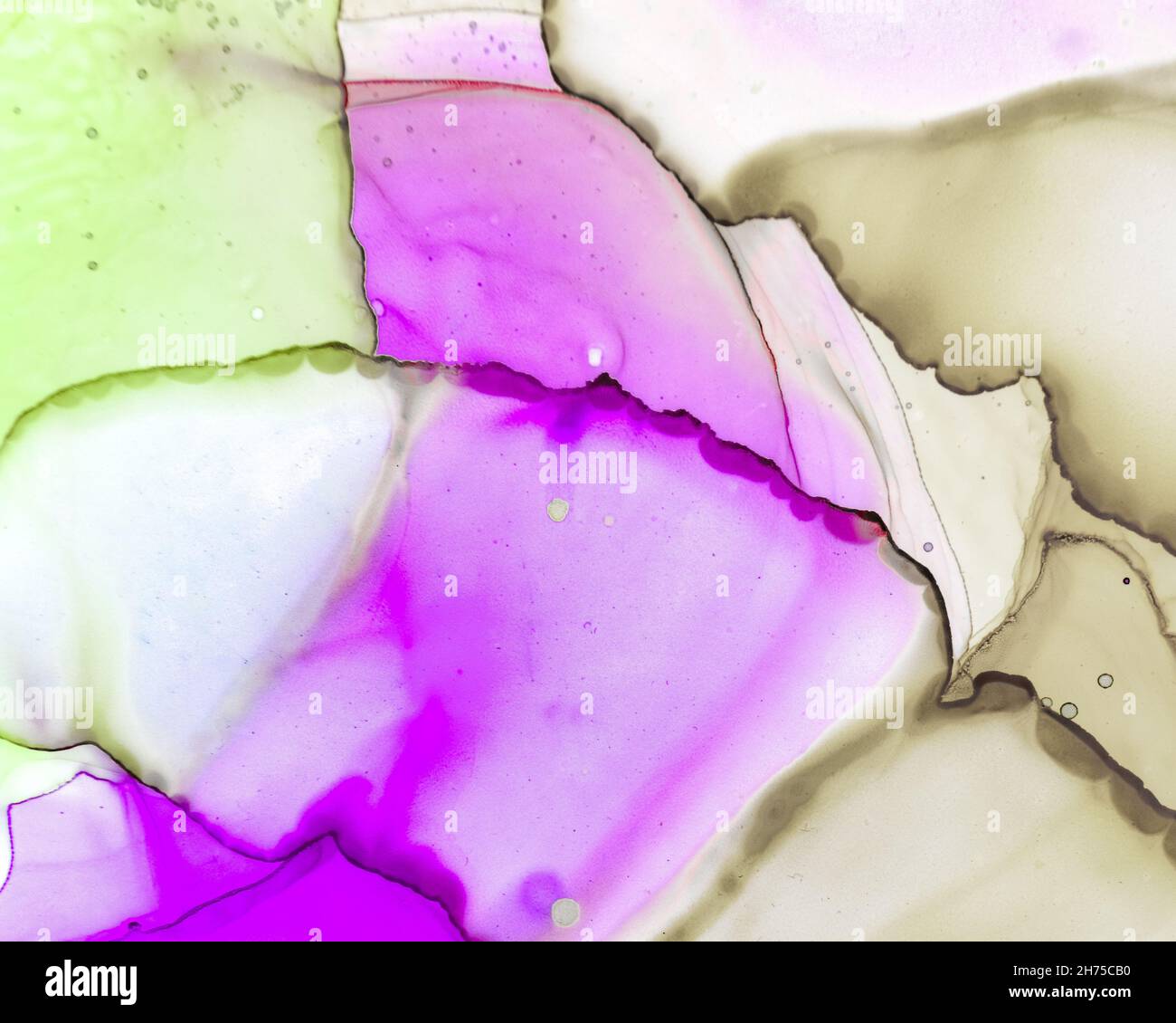 Ethereal Water Texture. Alcohol Ink Wash Stock Photo - Alamy