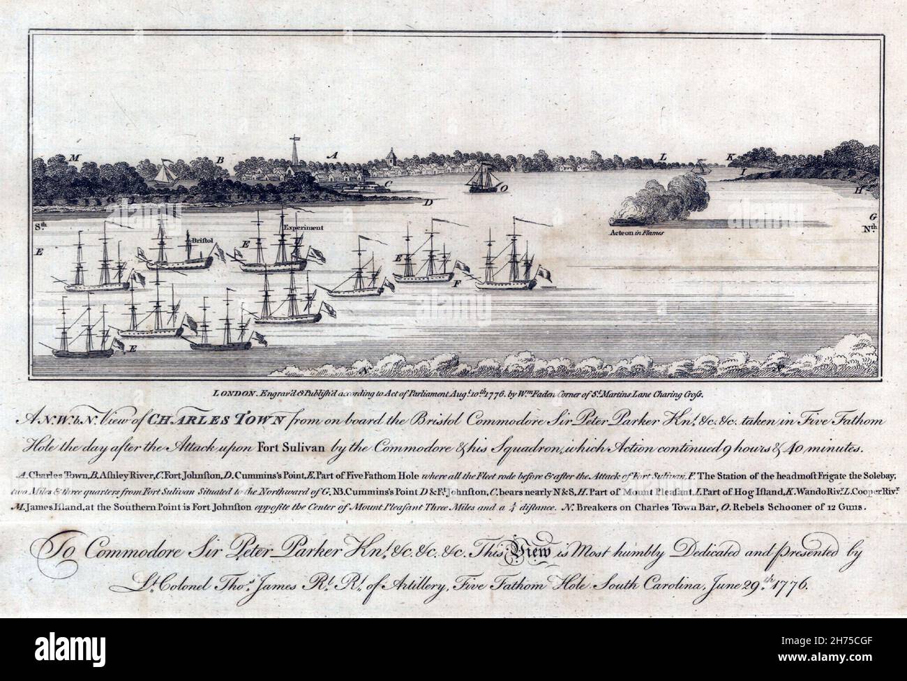 Illustration of the battles of the American Revolution Stock Photo - Alamy