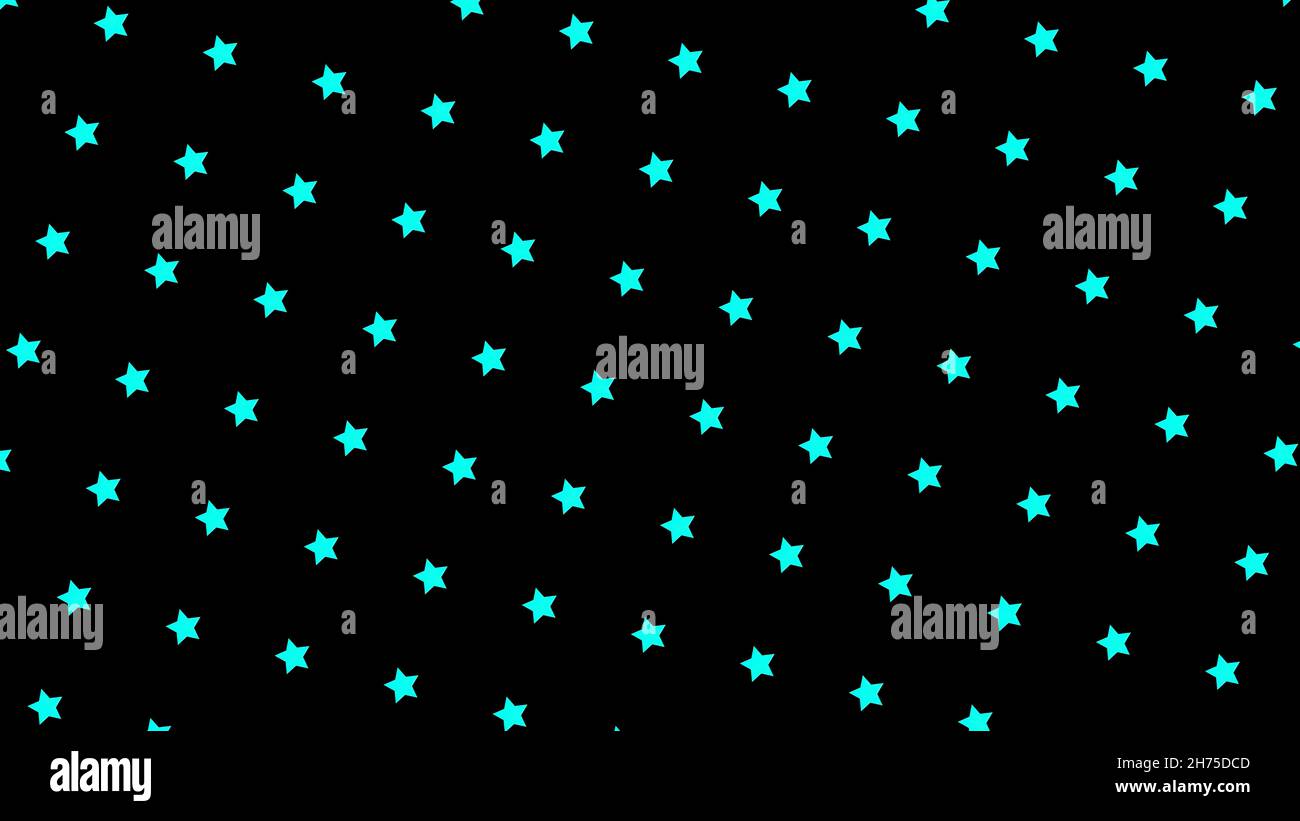 Repeating pattern of rotating stars on black background. Animation ...