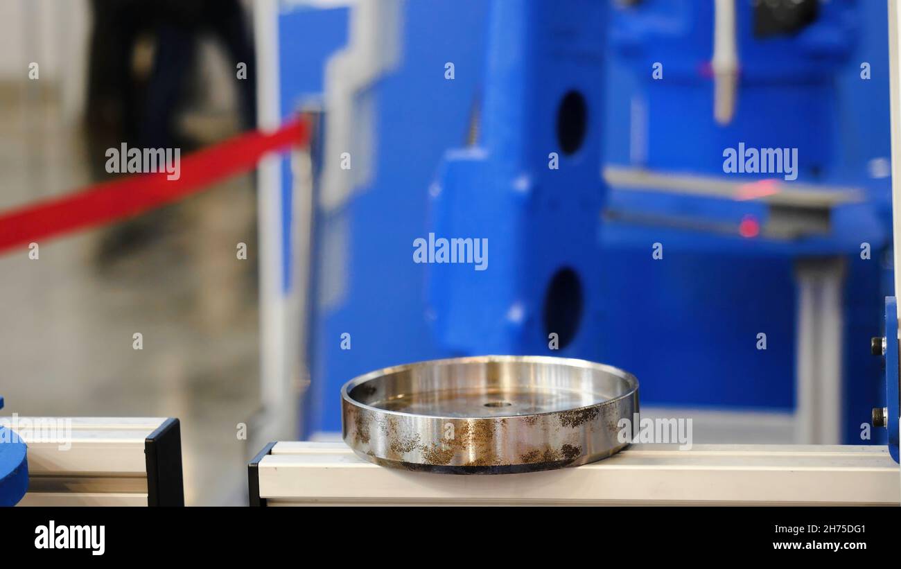 Moving part of robotic arm machine tool. Media. Robotic arm uses a ...