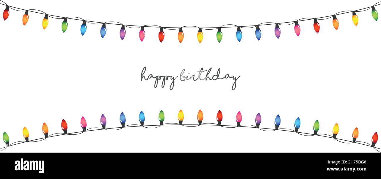 Happy Birthday String Lights