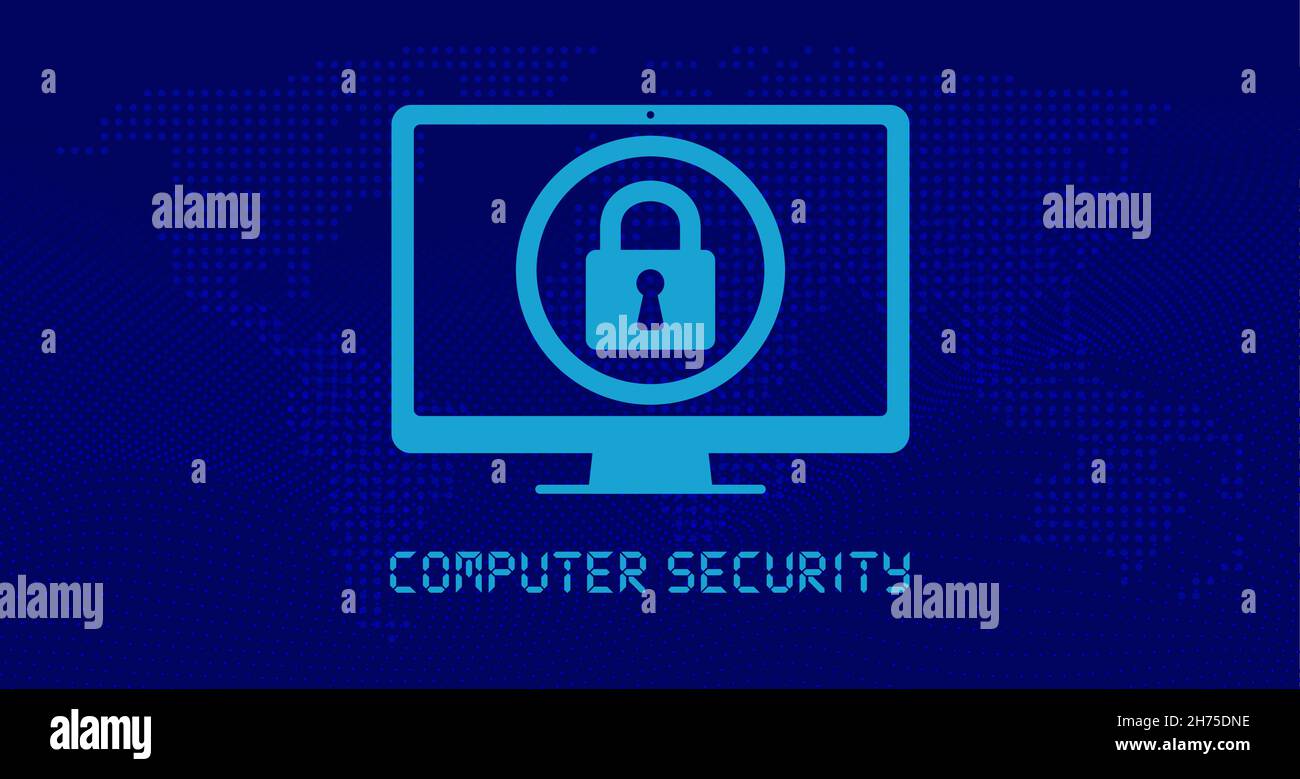Computer Security. Vector stock illustration Stock Vector Image & Art ...
