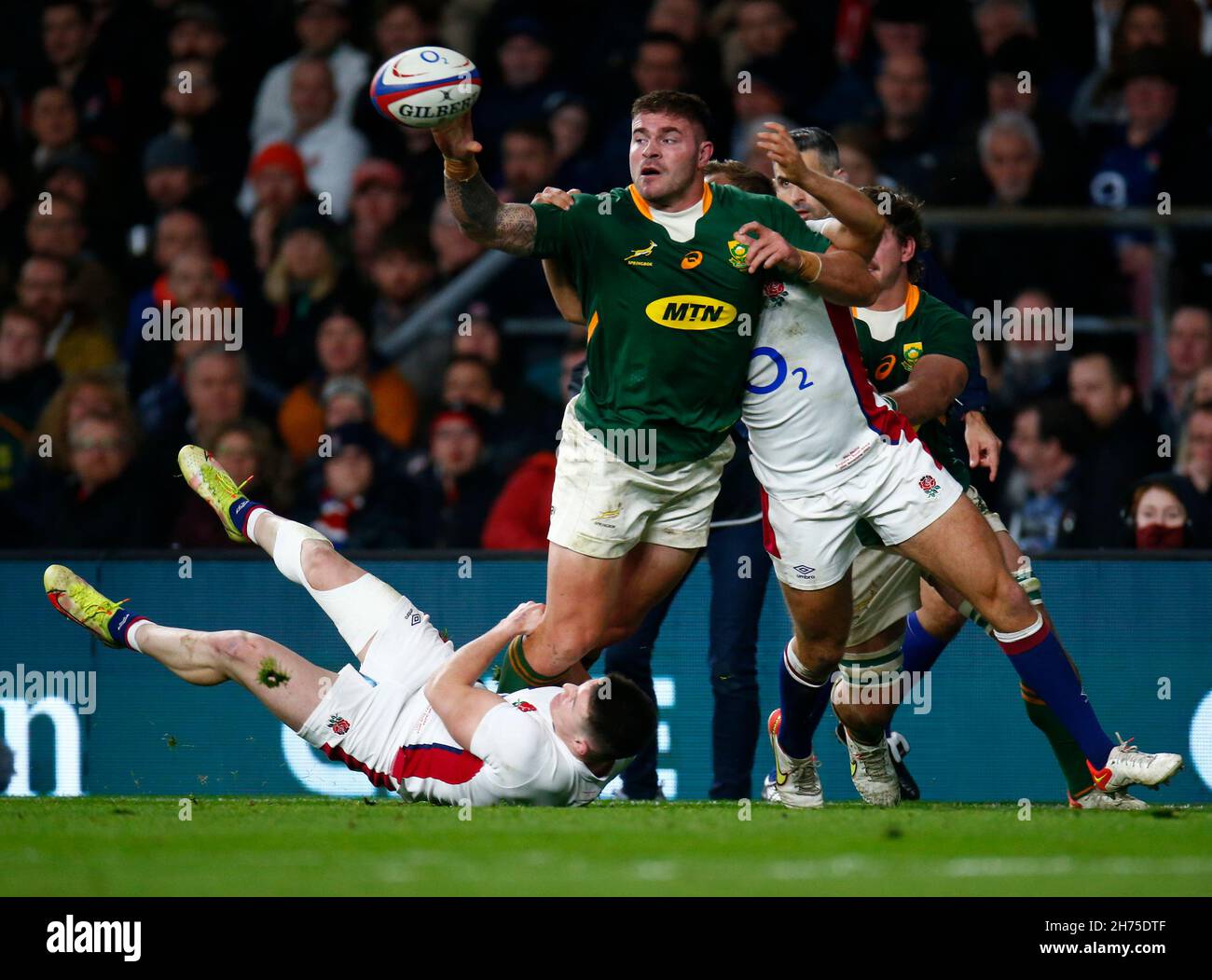London, UK. 20th Nov, 2021. LONDON, ENGLAND - NOVEMBER 20: Malcolm Marx ...