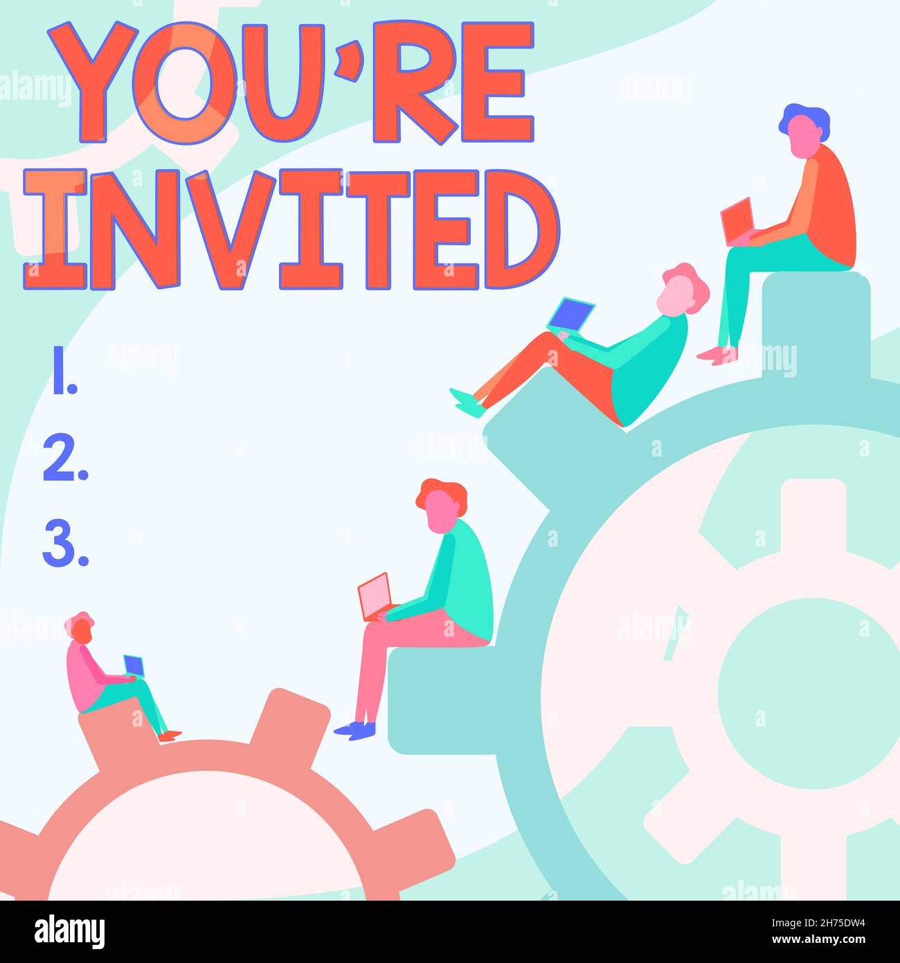 Inspiration showing sign You Re Invited. Word Written on make a polite ...