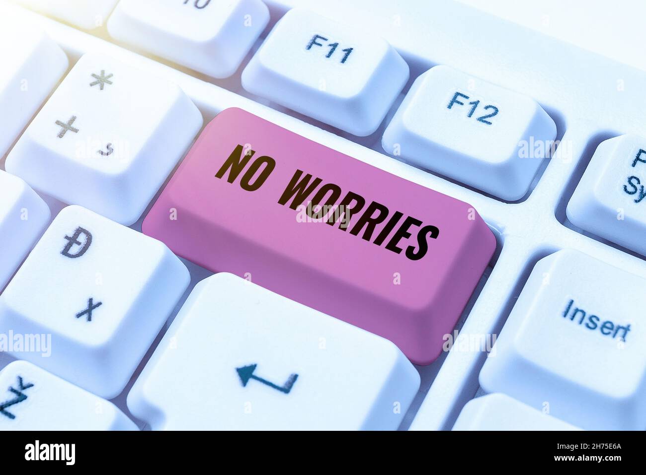 Conceptual display No Worries. Word for an expression used to say that ...