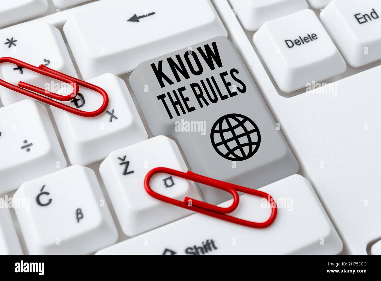 Sign displaying Know The Rules. Concept meaning set explicit or ...