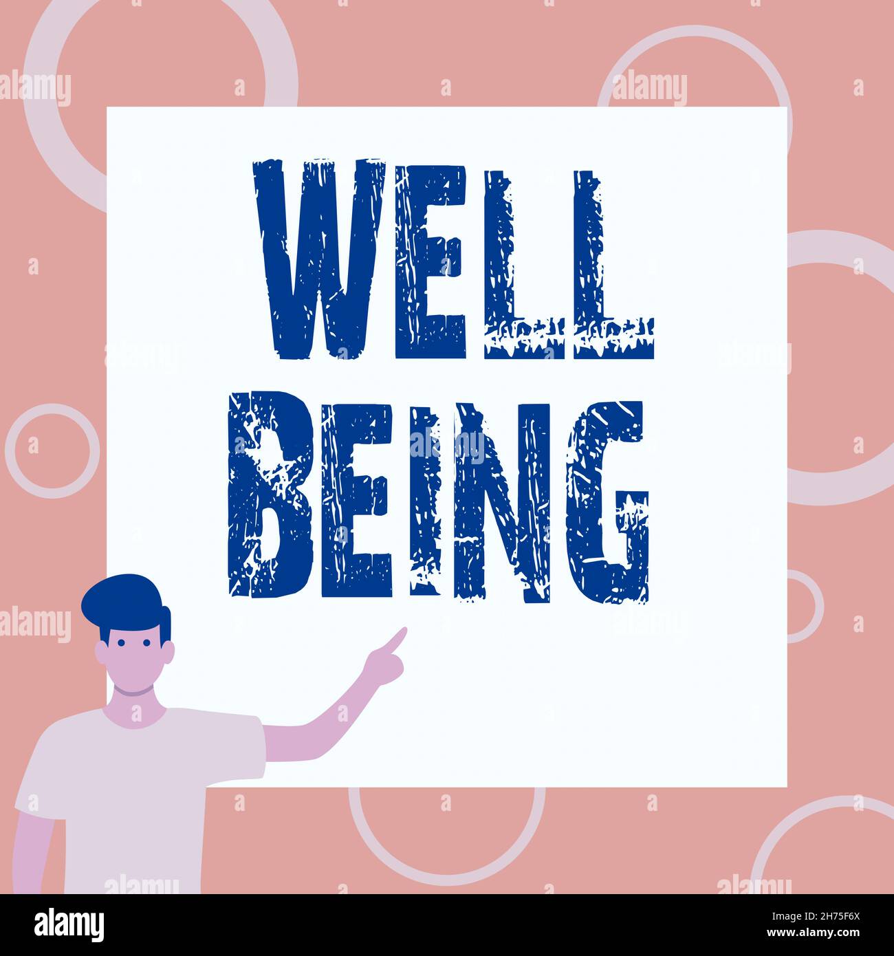 Text caption presenting Well Being. Word for A good or satisfactory ...