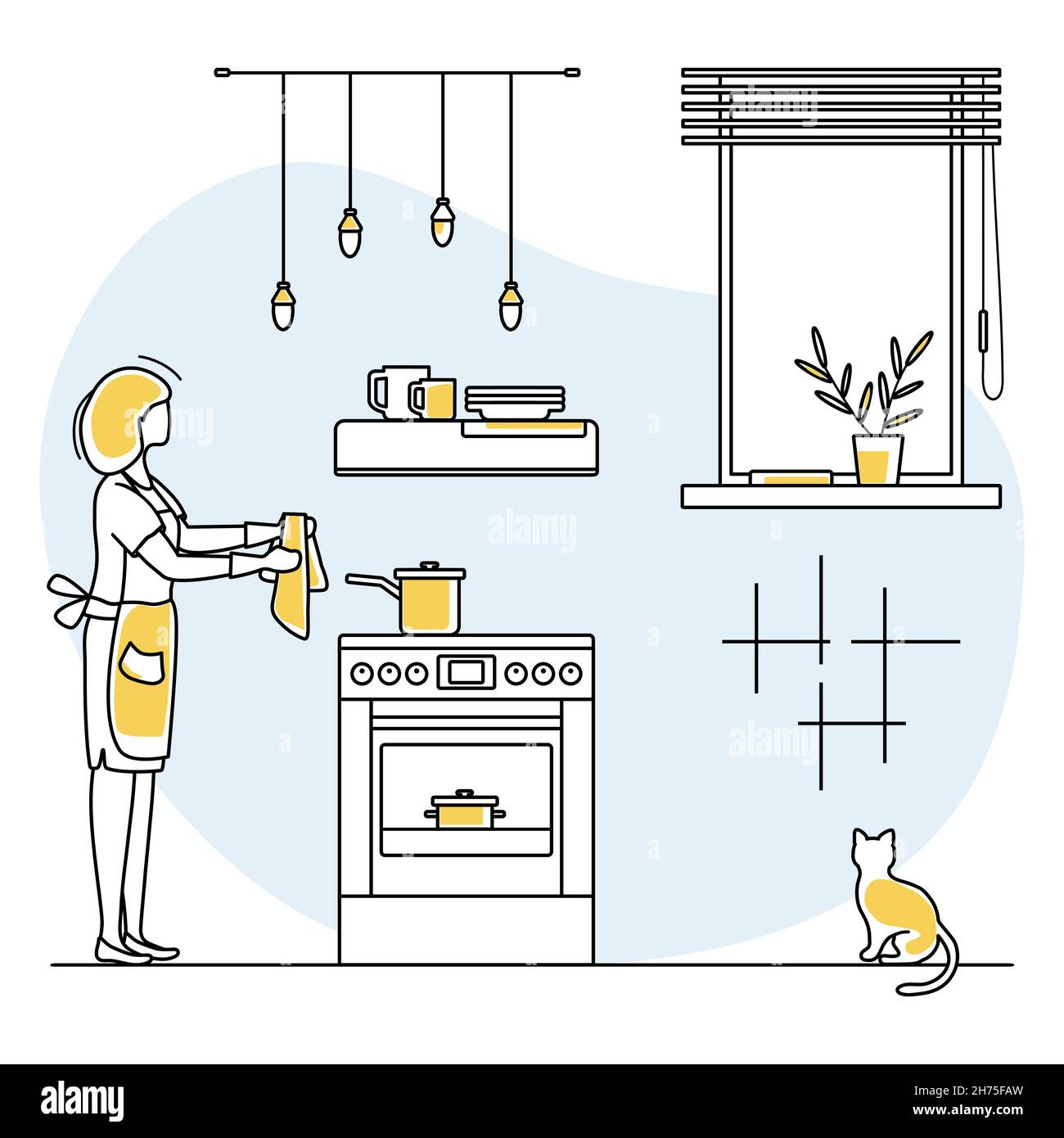 Clean Kitchen Clipart