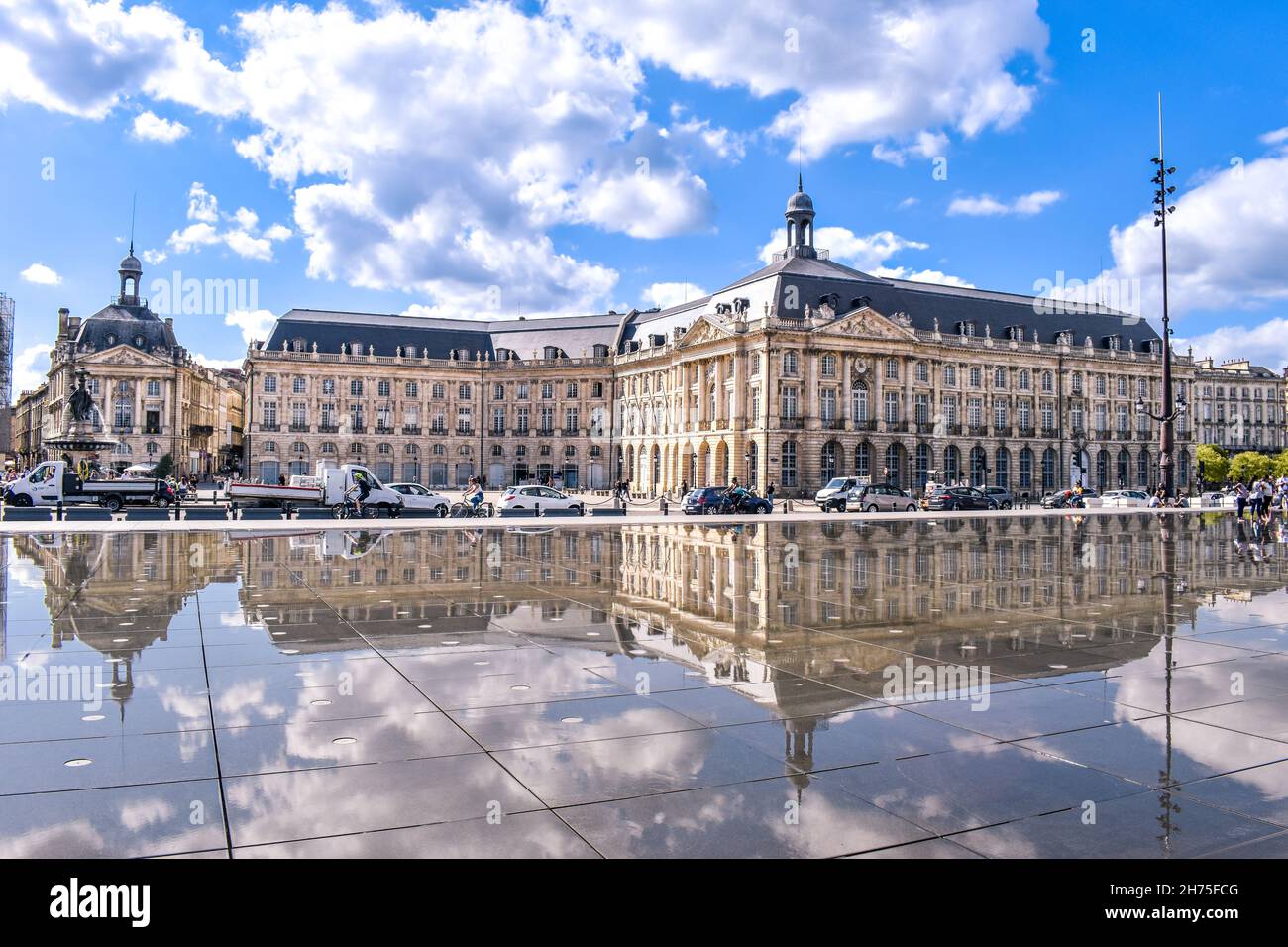 Bordeaux, France - Sep 17, 2021: Water Mirror, the world's largest ...