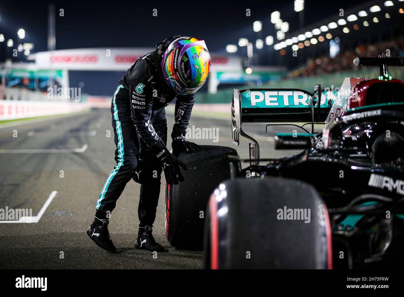 Doha, Qatar. 20th Nov, 2021. # 44 Lewis Hamilton (GBR, Mercedes-AMG ...
