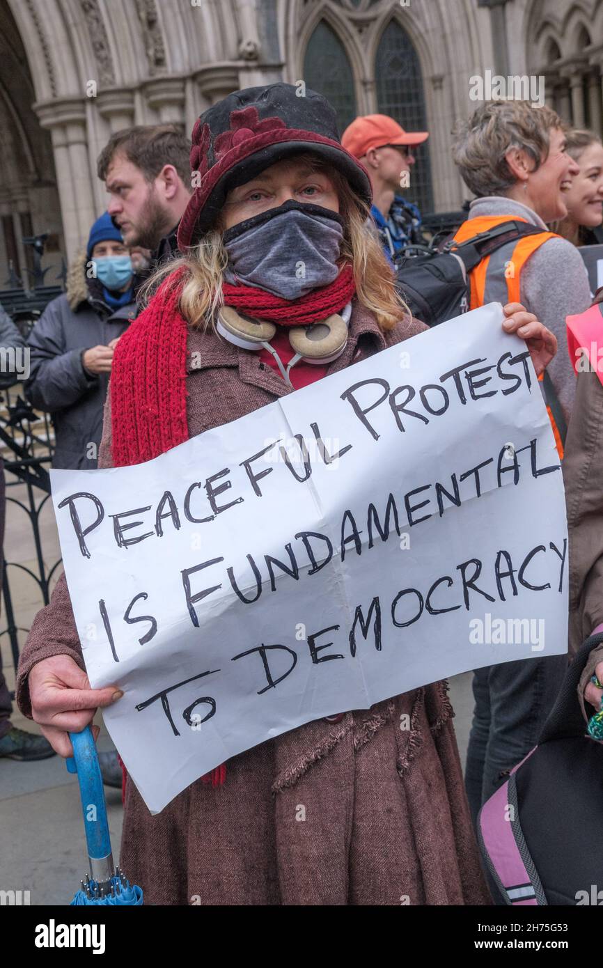 London, UK. 20th Nov 2021. 'Peaceful Protest Is Fundamental To ...