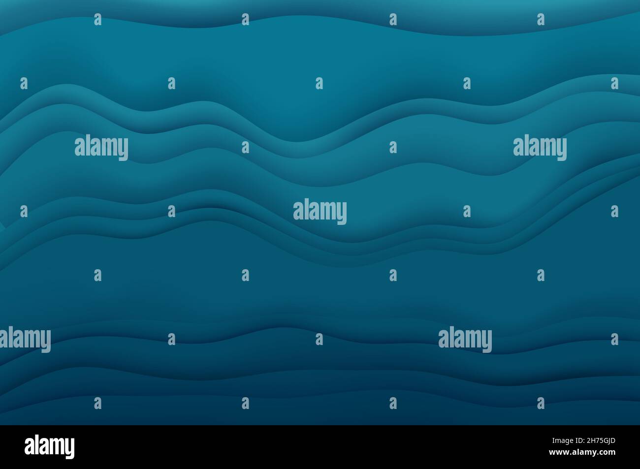 Abstract wavy paper cut wallpaper. Deep water abstract background ...