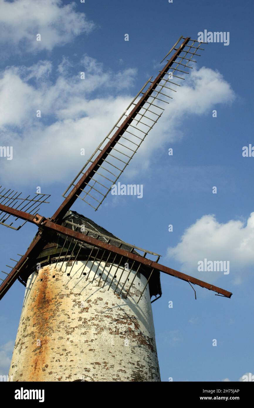 dilapidated, neglected, abandoned old windmill (1920 Stock Photo - Alamy