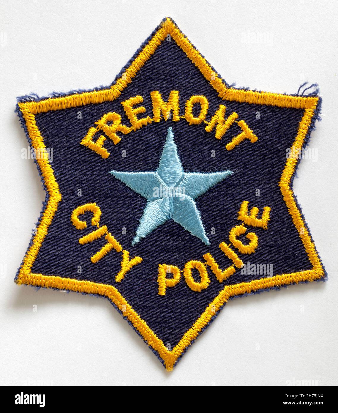 Vintage Fremont Police Badge Patch Stock Photo - Alamy