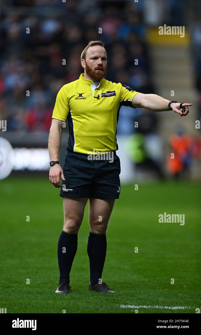 Coventry, United Kingdom. 20th Nov, 2021. Premiership Rugby Cup. Wasps ...