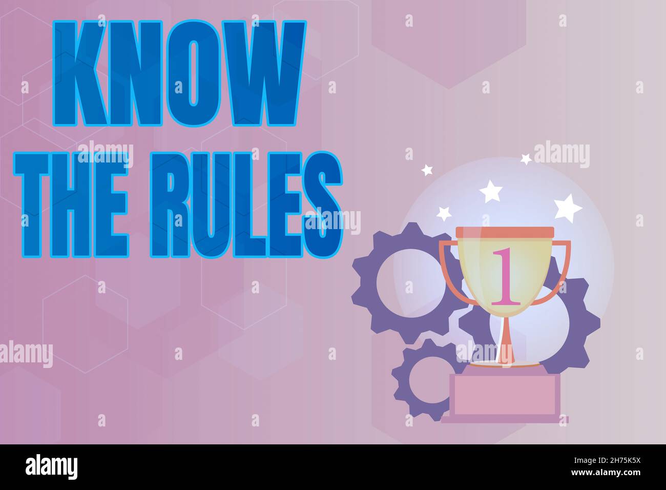 Handwriting text Know The Rules. Concept meaning set explicit or ...