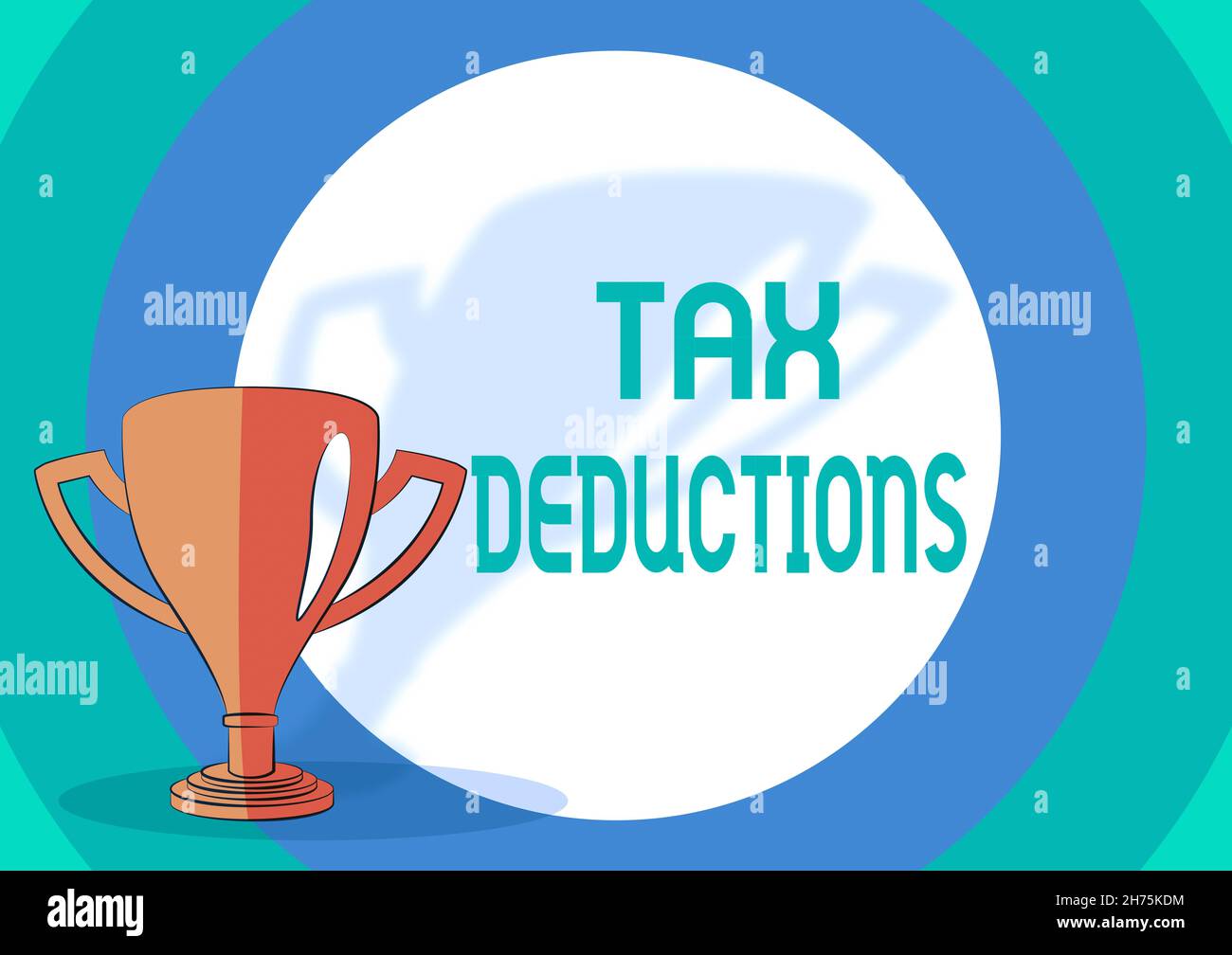 Handwriting text Tax Deductions. Conceptual photo reduction income that ...